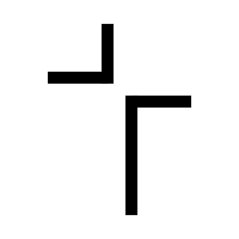 Plain Black Cross