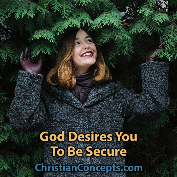 God Desires You To Be Secure - Christian Concepts