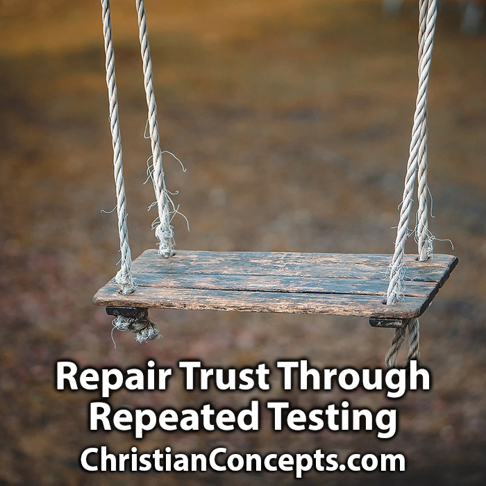 Repair Trust Through Repeated Testing - Christian Concepts